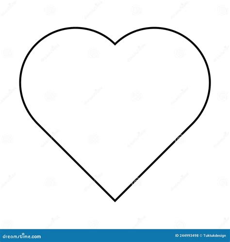 Heart Shape Icon Vector Symbol For Creative Graphic Design Ui Element In A Pictogram Stock