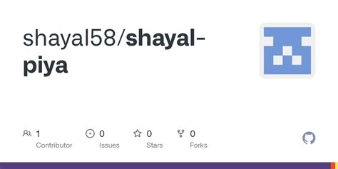 GitHub Shayal58 Shayal Piya