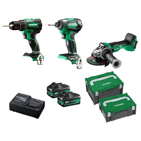 Hikoki 18v 3 Piece Brushless Combo Kit Kc18ddbl2 Hcz Bunnings Australia