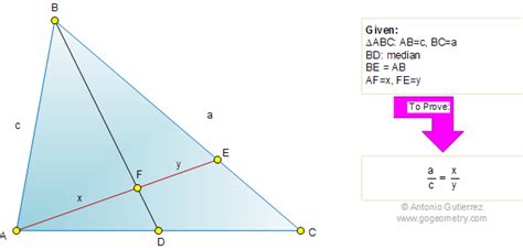 Geometry Problem 450 Triangle Median Cevian Congruence