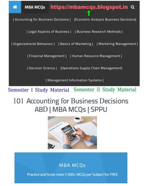 Accounting For Business Decisions Mcqs Accounting Mcqs Pdf