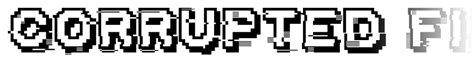 Corrupted File Font Vectordad