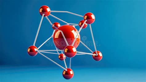 Complex Structure Rotating On Blue Background Stock Video Video Of