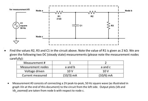 Solved For Measurement 3 Node A Node B R1 2 Ko R2 R3 I 50