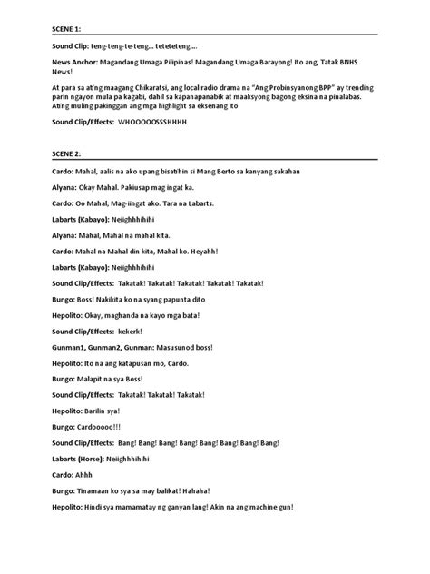 Script For Demo Tagalog Pdf