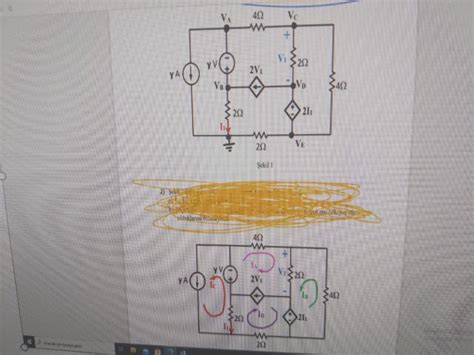 Solved Y4 Solving The Circuit In Figure 1 With The Node