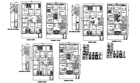 Hostel Building Floor Plan Cover Plan And Auto Cad Details Dwg File