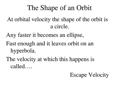 PPT Orbital Velocity PowerPoint Presentation Free Download ID 3308182
