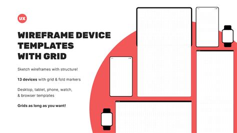 Simple Wireframe Device Templates Figma