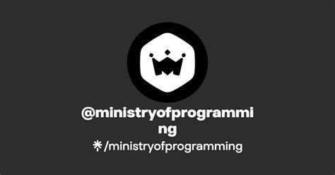 Ministryofprogramming Instagram Facebook Linktree