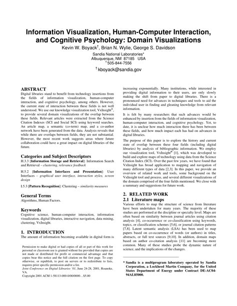 Pdf Information Visualization Human Computer Interaction