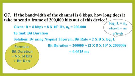 physical layer numericals data communication and networking pdf