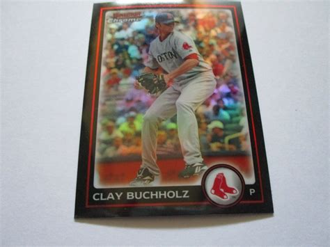 2010 Bowman Chrome Refractor Clay Buchholz Baseball Card 83 Ebay