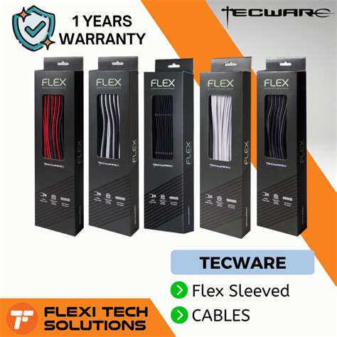 TECWARE Flex Sleeved Extension Cables Compatible With Motherboard Graphics Card Flexi Tech