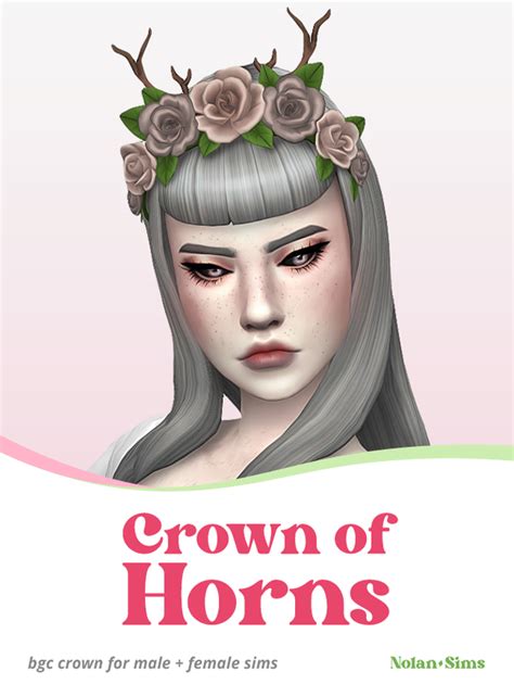 Crown Of Horns Nolan Sims On Patreon Sims 4 Cas Sims Cc Sims 4 Seasons Fantasy Play Sims 4