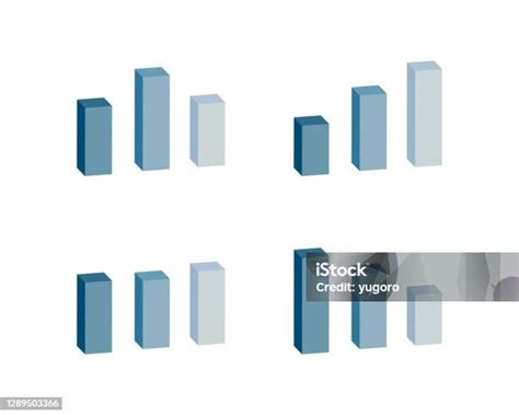 다양한 바 차트 세트 이것은 비즈니스를위한 간단하고 평평한 디자인입니다 0명에 대한 스톡 벡터 아트 및 기타 이미지 0명 3차원 형태 가격 Istock