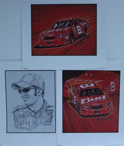 Dale Earnhardt Jr 3 Pack Of Mini Original Matching Numbered Sam Bass