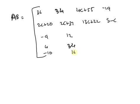 solved texts how do i solve both of these use the following matrices