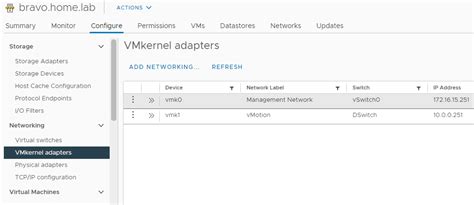 VSphere 7 Specify A Vmkernel Adapter To Use For NFS Datastores Step