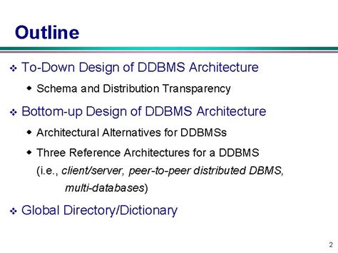 4 Distributed Dbms Architecture Chapter 4 Distributed Dbms