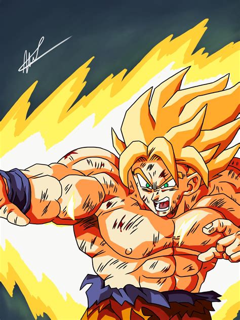 Ssj Goku Drawing R Dragonballsuper