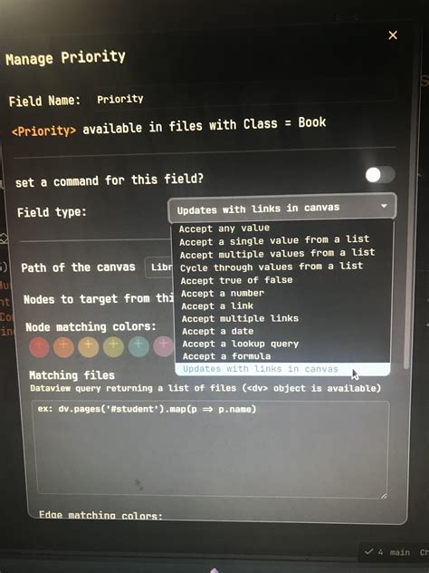 metadata menu bug r obsidianmd