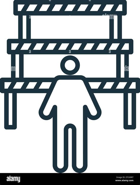 Obstacle Icon Monochrome Simple Sign From Challenges Collection Obstacle Icon For Logo