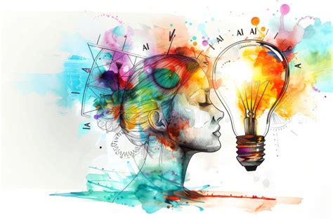 Ai Brain With Colorful Neural Network Futuristic Technology Digital