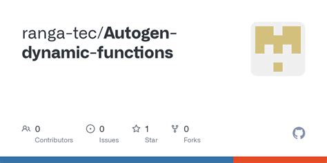 Github Ranga Tecautogen Dynamic Functions