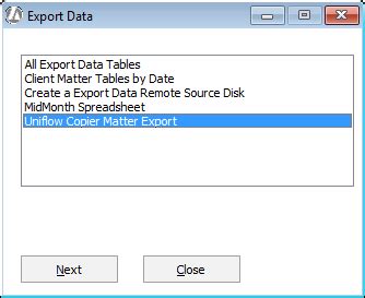 Uniflow Import Export Utility