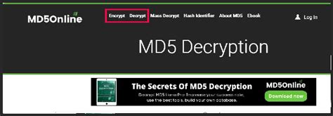 Membaca Password Md5