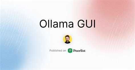 ollama gui peerlist