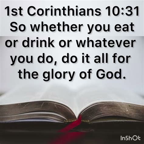 1st Corinthians 10 31 Youtube