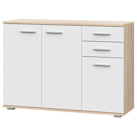 Тумба НК Мебель Fun КД 3 дуб сонома белый купить в Москве цены на Мегамаркет 100050976798