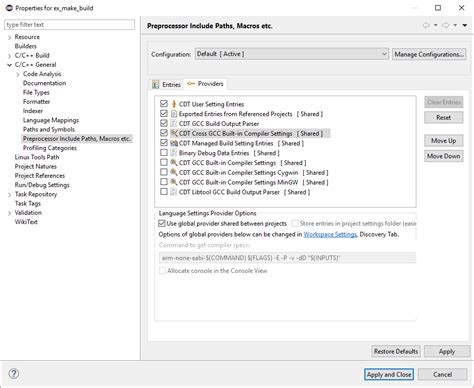 GCC Toolchain Eclipse Setup Guide Makefile Project JBLopen