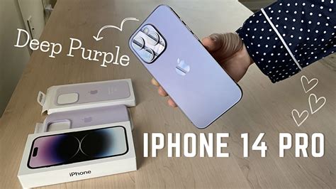 🇺🇸iphone 14 Pro 딥퍼플 언박싱💜 라일락 실리콘 케이스는 덤🙆🏻‍♀️ Youtube