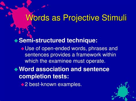 PPT Projective Personality Testing Psychological Testing PowerPoint Presentation ID