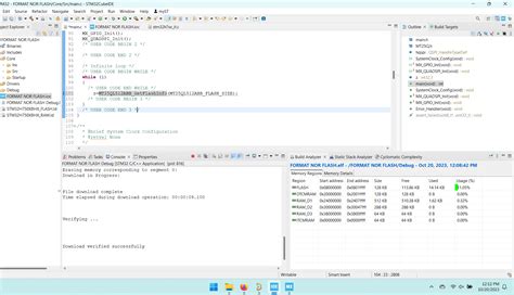 Error In Writing External Flash Stm32h750b Dk Stmicroelectronics Community