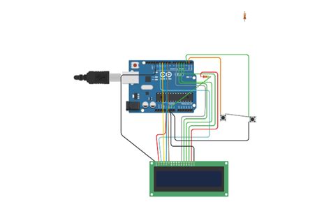Circuit Design Arduino Jump Game Tinkercad