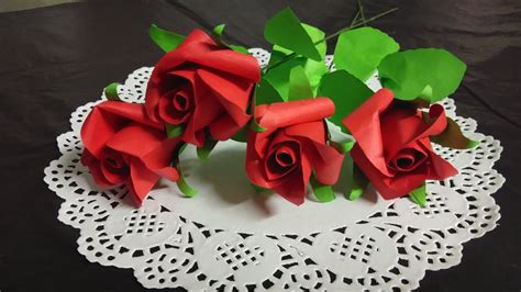 ดอกไม้กระดาษ 19 กุหลาบตูม How To Make Paper Flowers Rose L แม่เนย น้อง