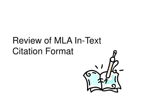 PPT Review Of MLA In Text Citation Format PowerPoint Presentation Free Download ID 5347215