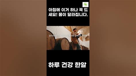 아침에 이거 하나 꼭 드세요 몸이 달라집니다 Youtube