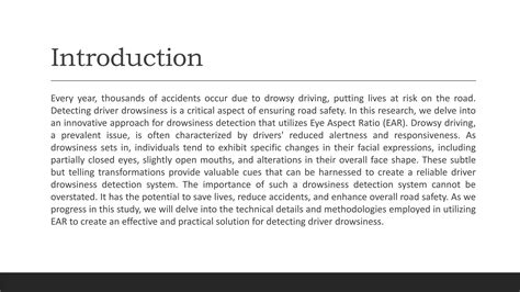 Driver Drowsiness Detection System Using Machine Learning Ppt Pptx Ear Nose And Throat
