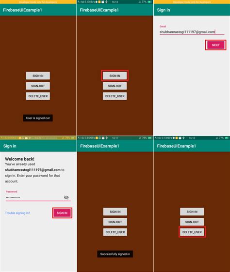Firebase Ui Authentication Using Emailpassword Online Tutorials Library List