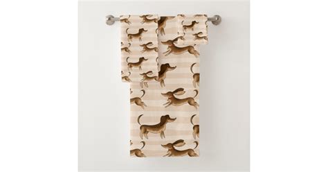 Dachshund Bath Towel Set Zazzle