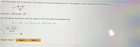 Solved Let P ﻿be A Point Not On The Line L ﻿that Passes