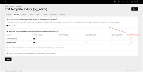 Solved Custom Template Permissions General Support Processwire