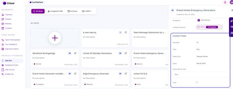 how to add custom fields to ideas in idea box chisel help