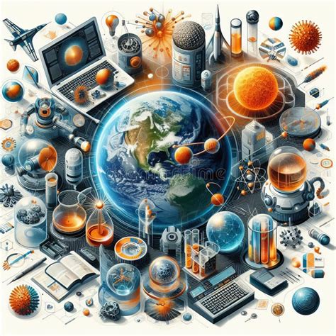 Science And Technology Posters Illustrating Scientific Concept Stock Illustration Illustration