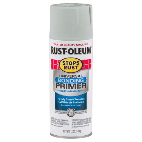 Rust Oleum Stops Rust Oz Gray Flat Universal Bonding Primer Aerosol Spray Case Of